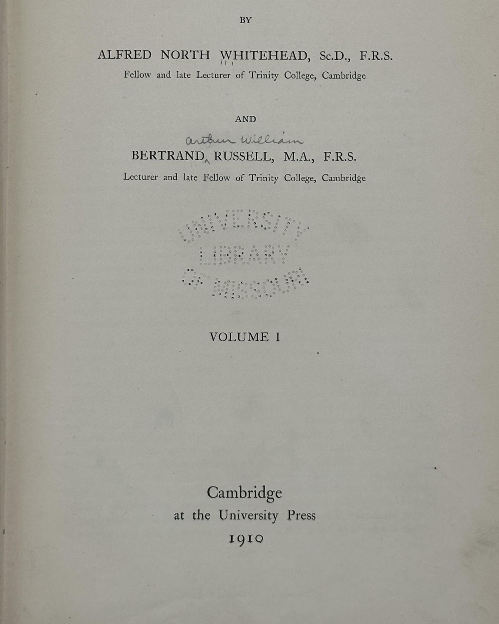 PRINCIPIA MATHEMATICA | Alfred North Whitehead, Bertrand Russell